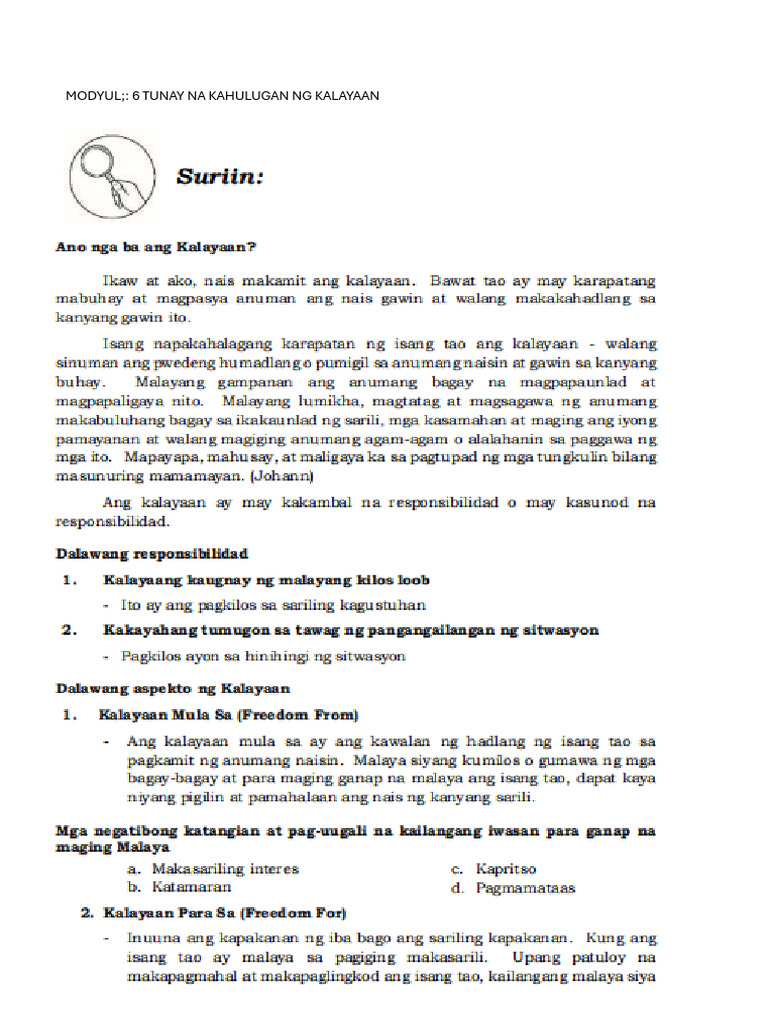 Activity For Aug 14 Esp 10 | PDF