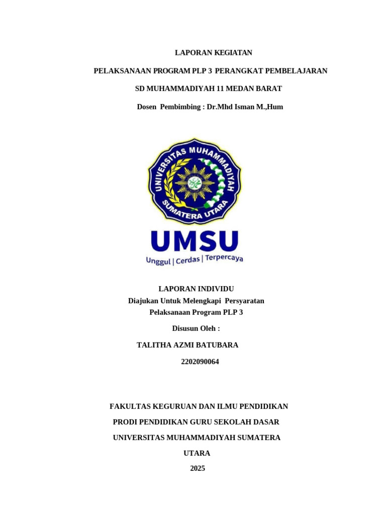 Laporan Plp III Azmi | PDF