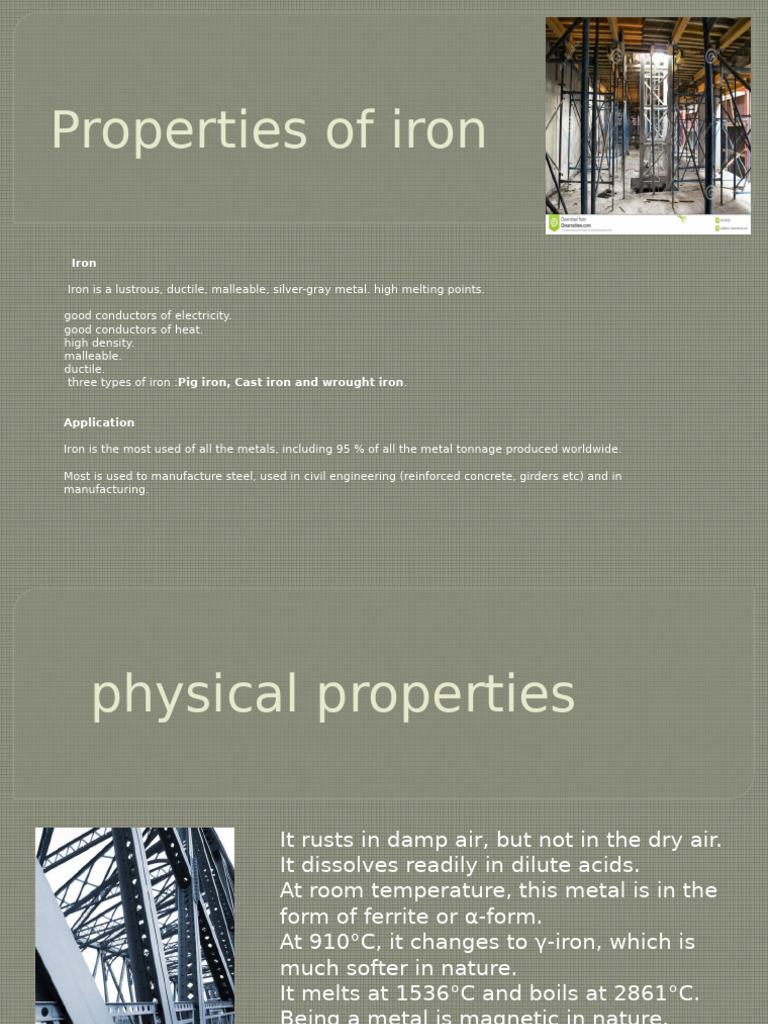 Properties and Applications of Iron | PDF