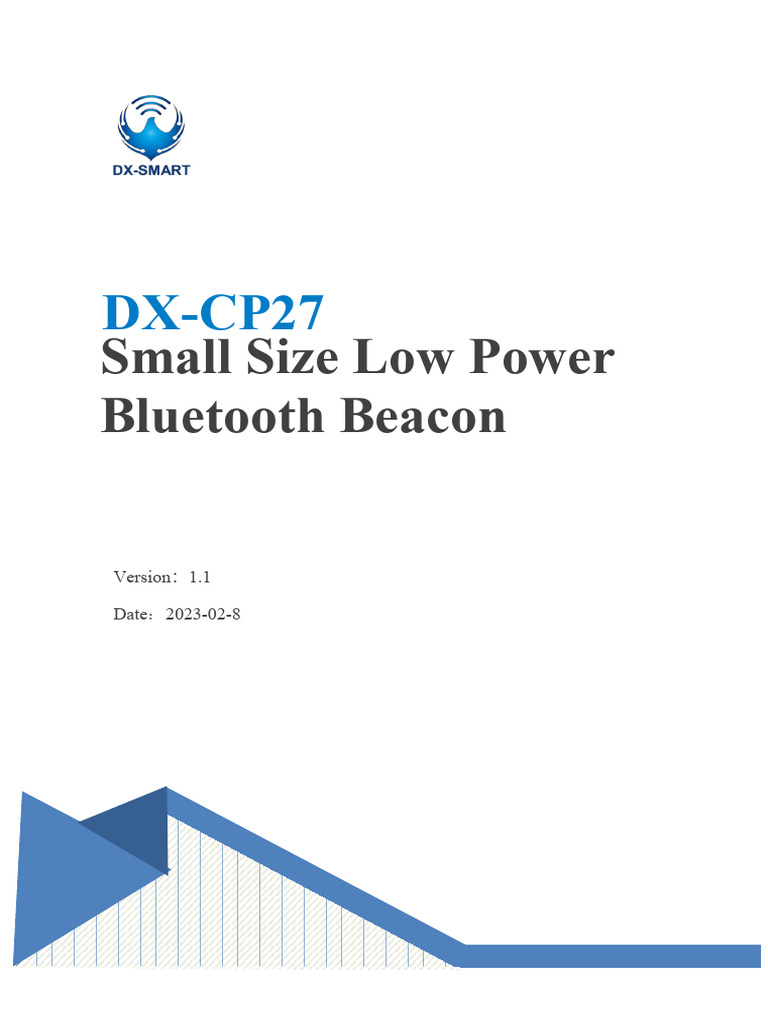 DX-CP27 Small Size Low Power Bluetooth Beacon | PDF | Electrostatic Discharge | Bluetooth