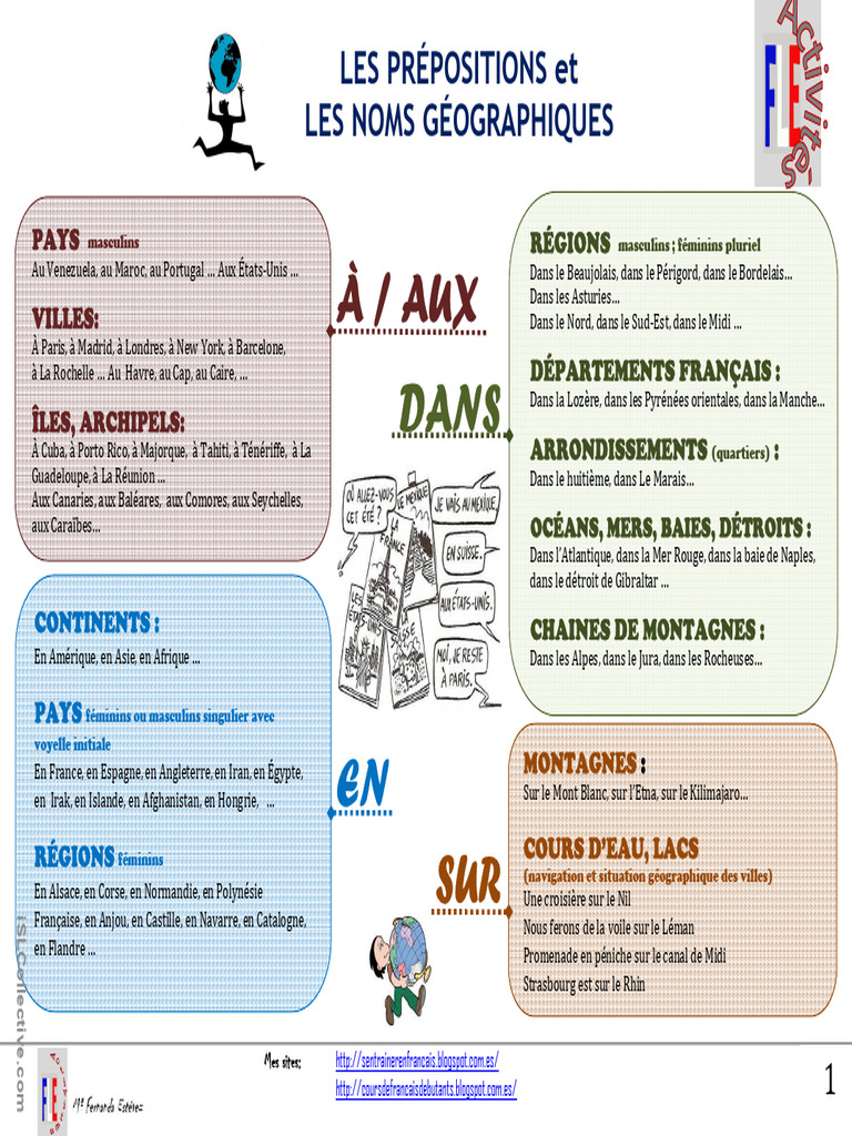 Prépositions et Noms Géographiques | PDF