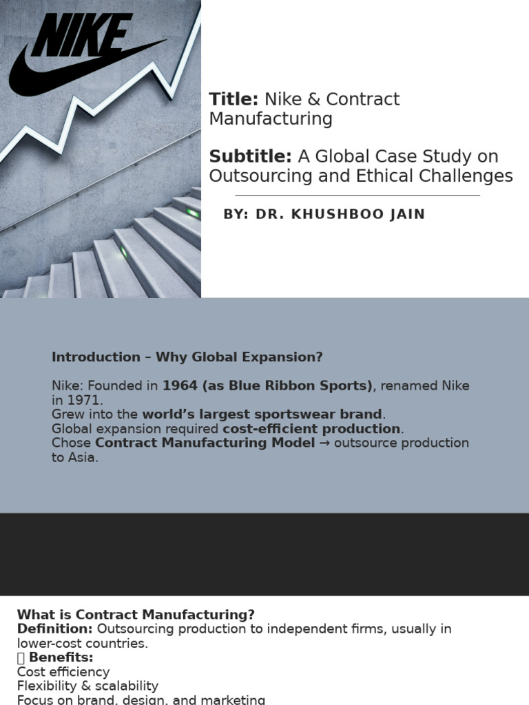Nike's Global Contract Manufacturing Strategy | PDF | Nike | Outsourcing