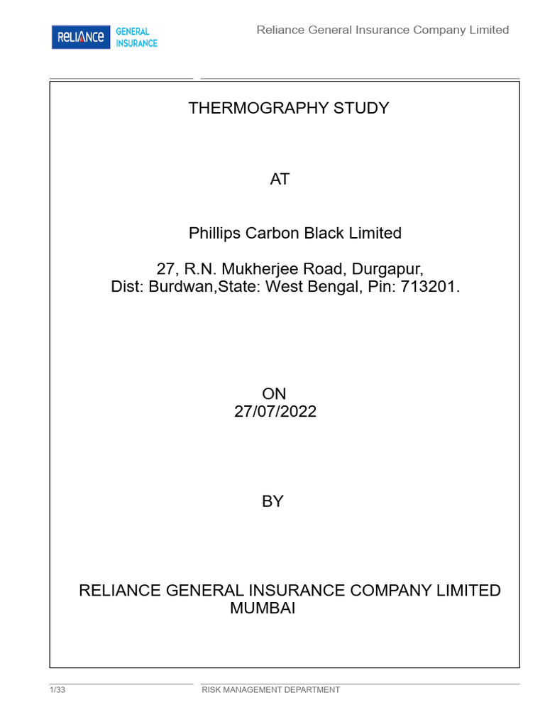 Thermography Study PCBL-Durgapur | PDF | Celsius | Humidity