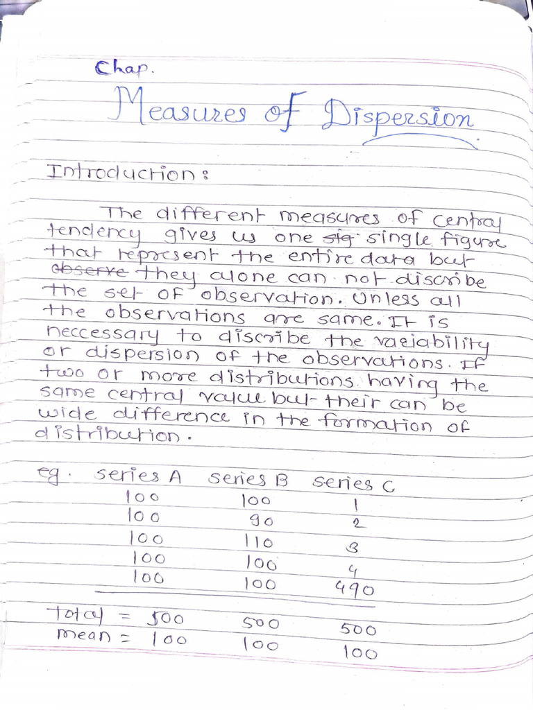 Understanding Measures of Dispersion | PDF | Quartile | Statistical Theory