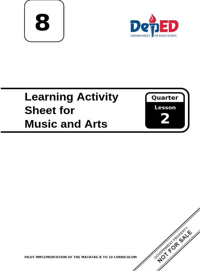 Q2 - LAS - Music and Arts 8 - Lesson 2 - Weeks 3 - 4 | PDF | Dances ...