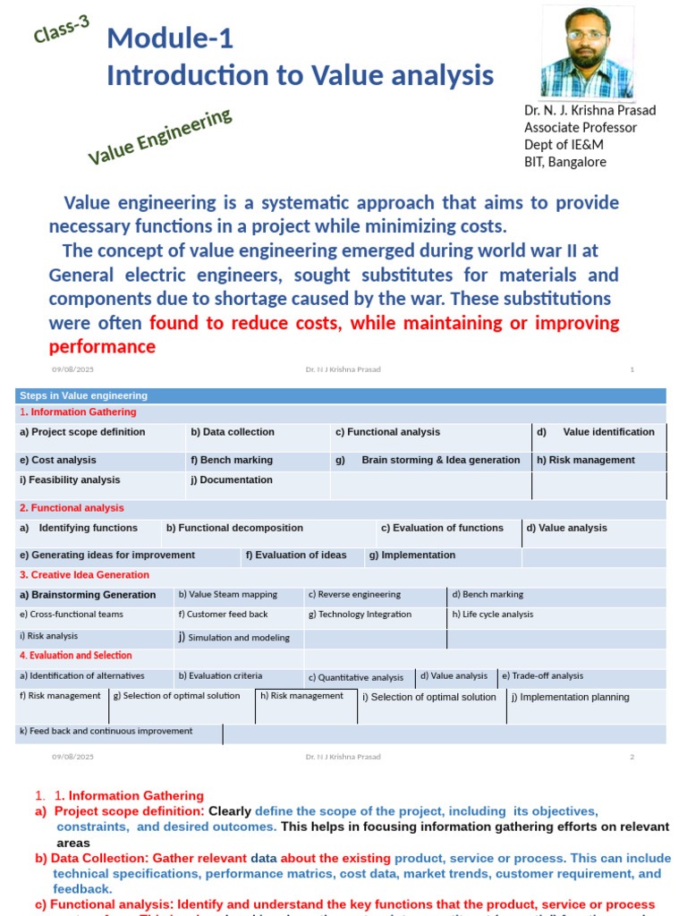 03 - Value Engineering | PDF | Risk | Brainstorming