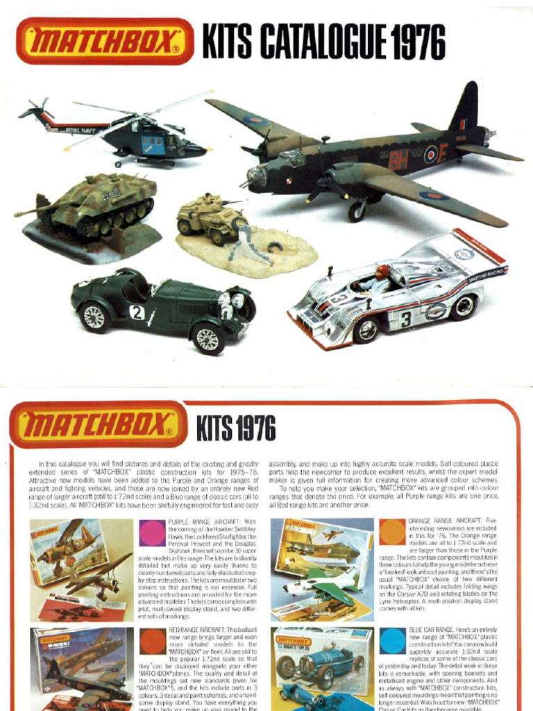 MATCHBOX 1976 Plastic Model Kits Catalogue | PDF