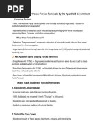 Impact of the Group Areas Act in SA | PDF | Apartheid | South Africa