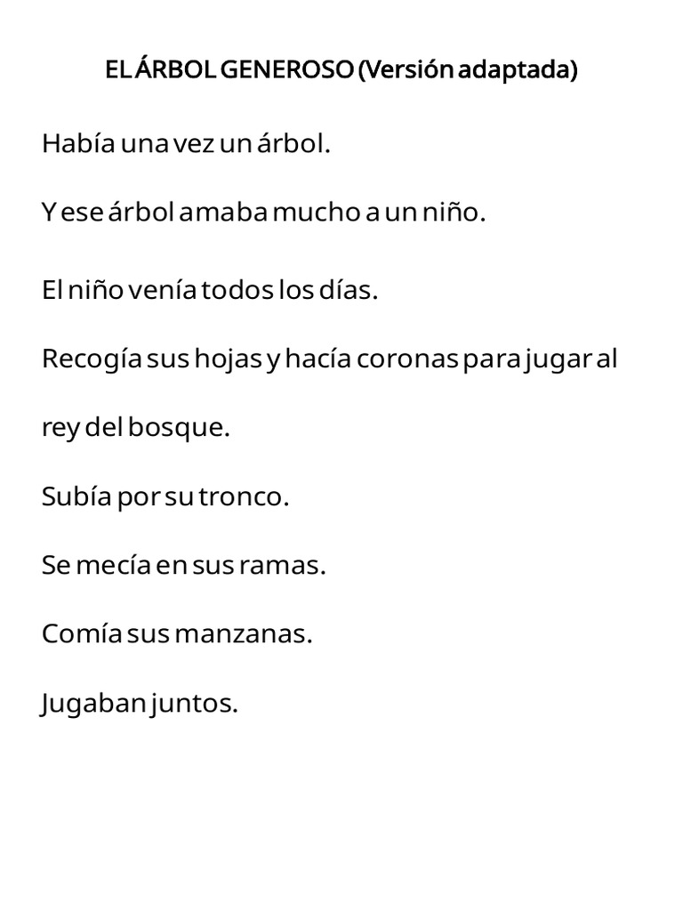 El Árbol Generoso | PDF