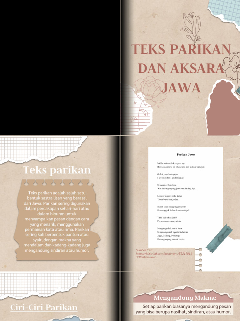 Ciri dan Struktur Parikan Jawa | PDF