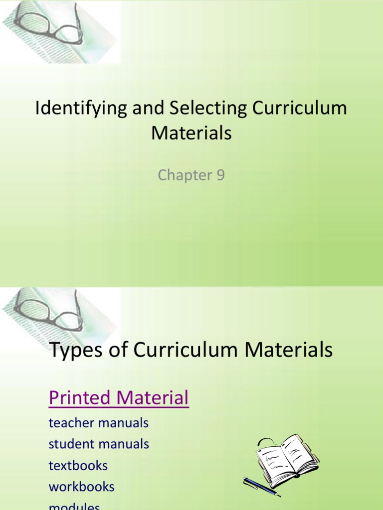 Curriculum Material Selection Guide | PDF | Curriculum | Educational ...