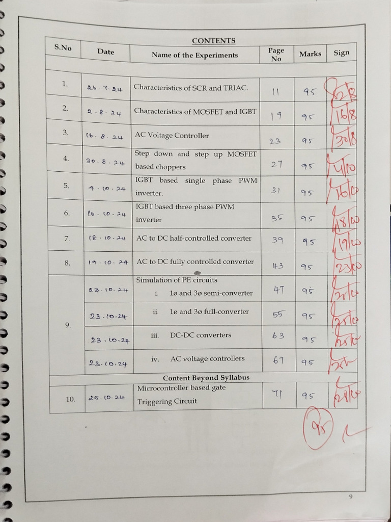 Power Electronics Lab Record | PDF