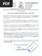 Makerere Law Pre-Entry Exam 2025/2026 | PDF | Diploma