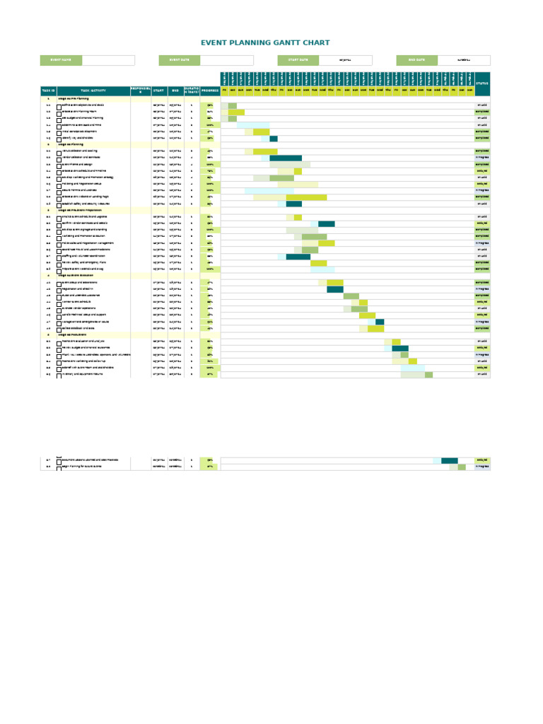 Event Planning Gantt Chart-10-#865d04216 | PDF | Business