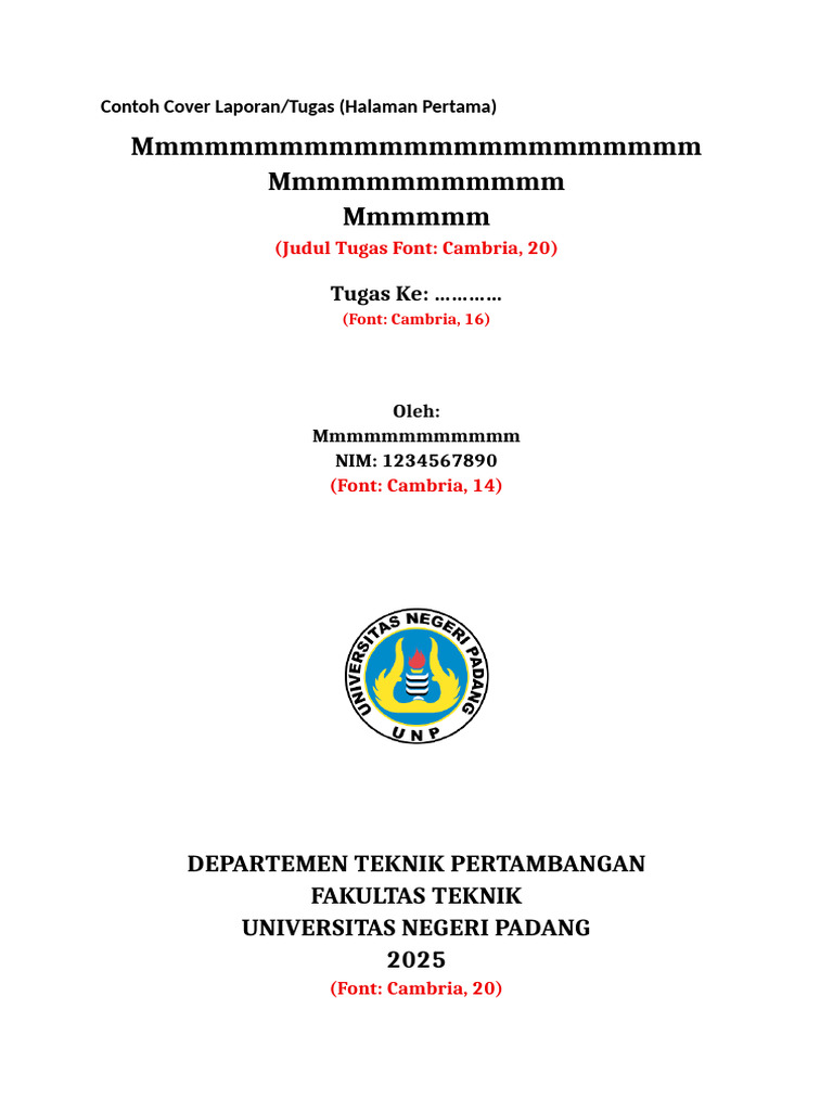 Contoh_Cover_Laporan[1] | PDF