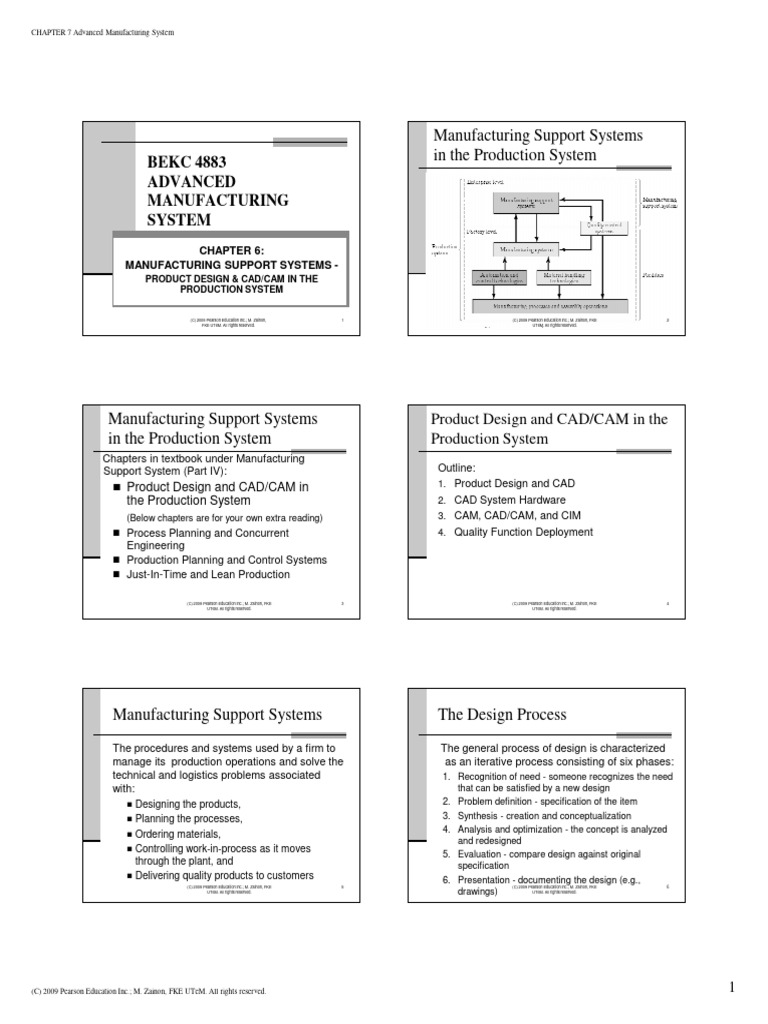 ch6 Product Design Cad Cam in The Production System | PDF | Computer Aided Design | Workstation