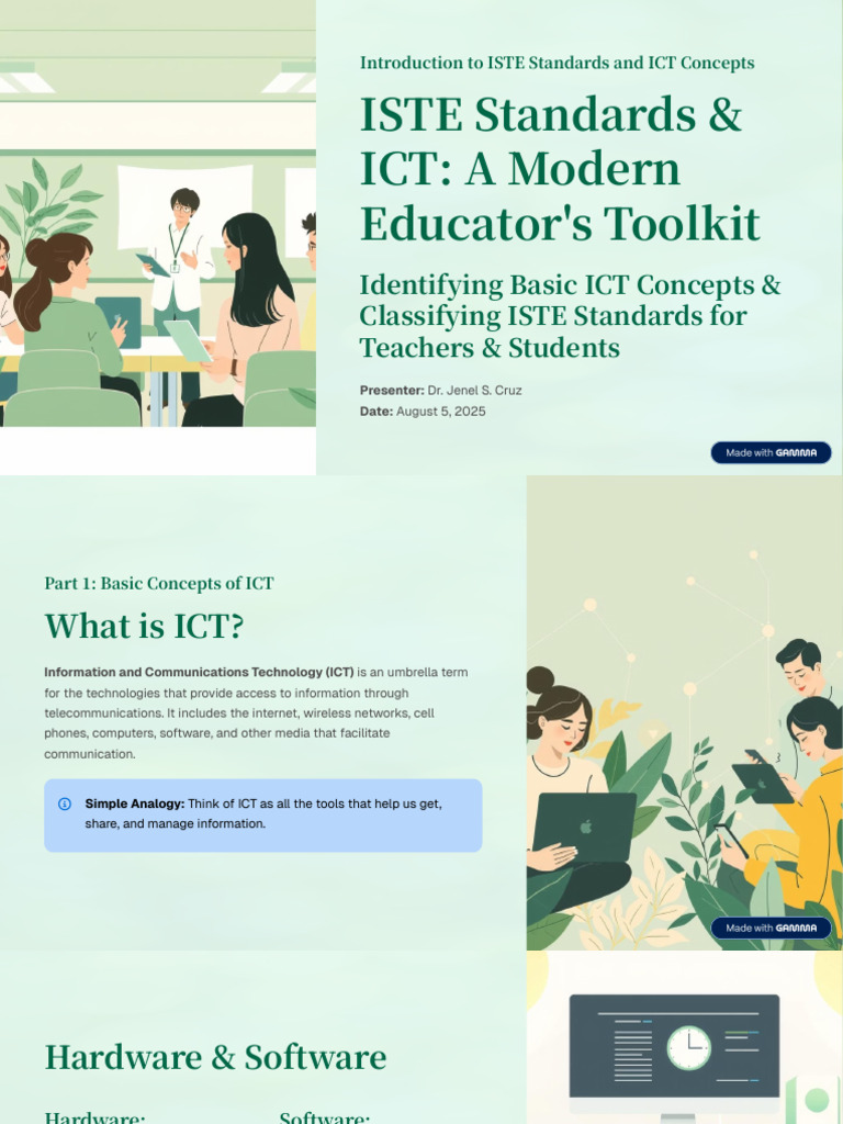 Introduction To ISTE Standards and ICT Concepts | PDF | Computer ...
