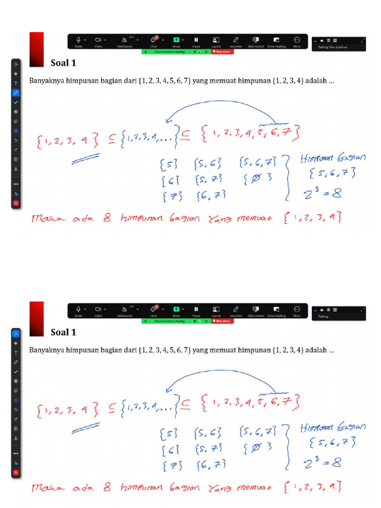 1 - Coretan Kombinatorika (Himpunan) - 2 September 2025 | PDF
