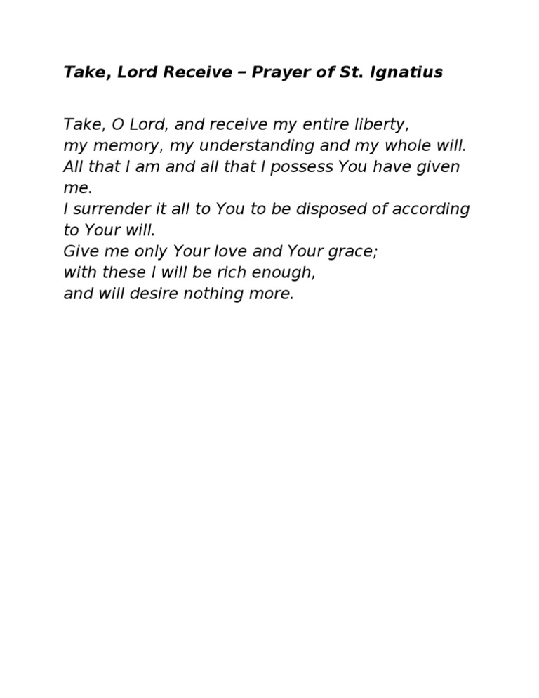 Take Lord Receive | PDF