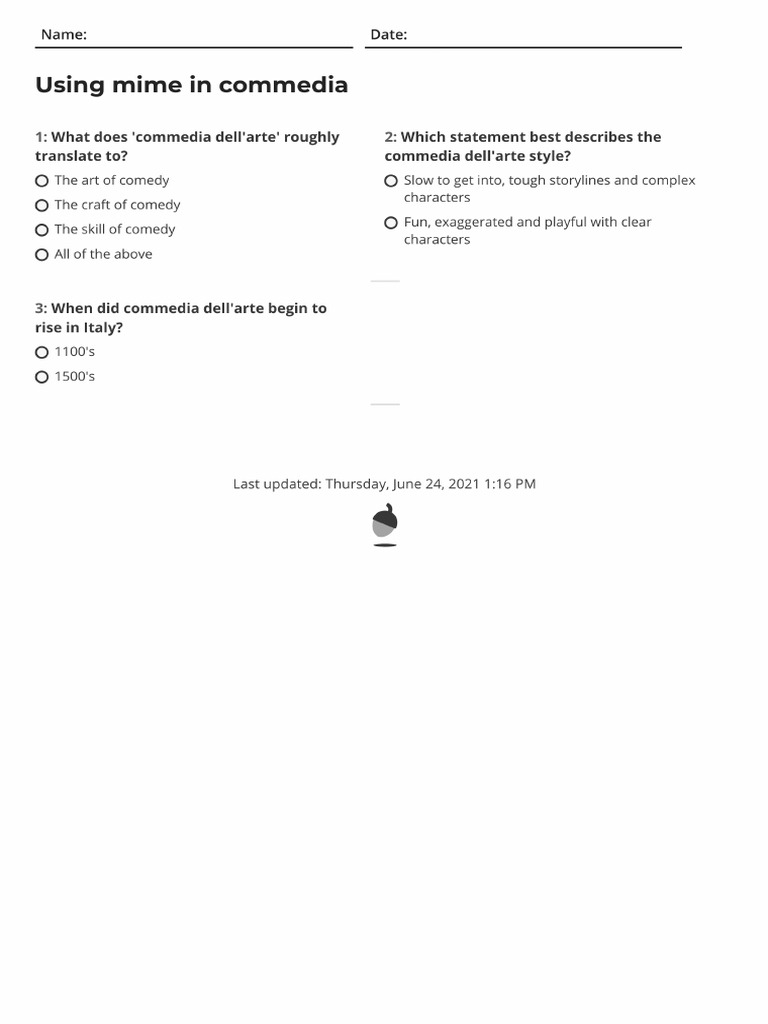 Starter Quiz Questions | PDF