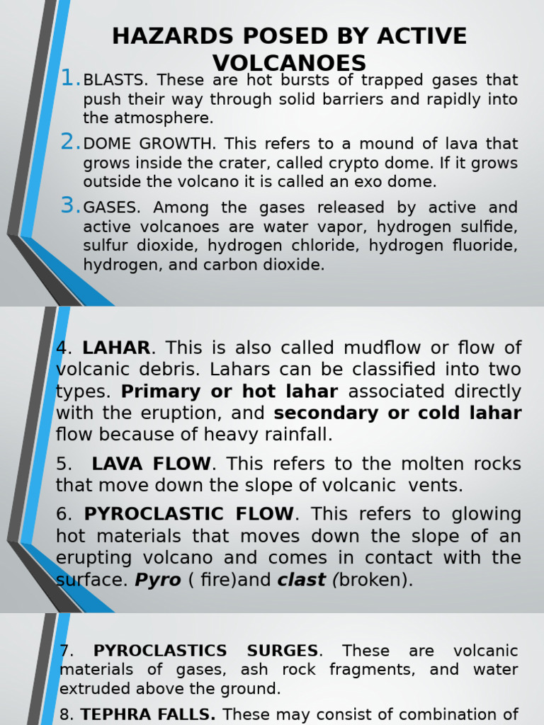 Hazards of Active Volcanoes Explained | PDF