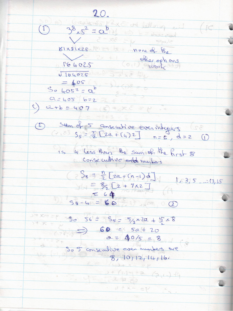 24th June Maths Test 20 Comp | PDF