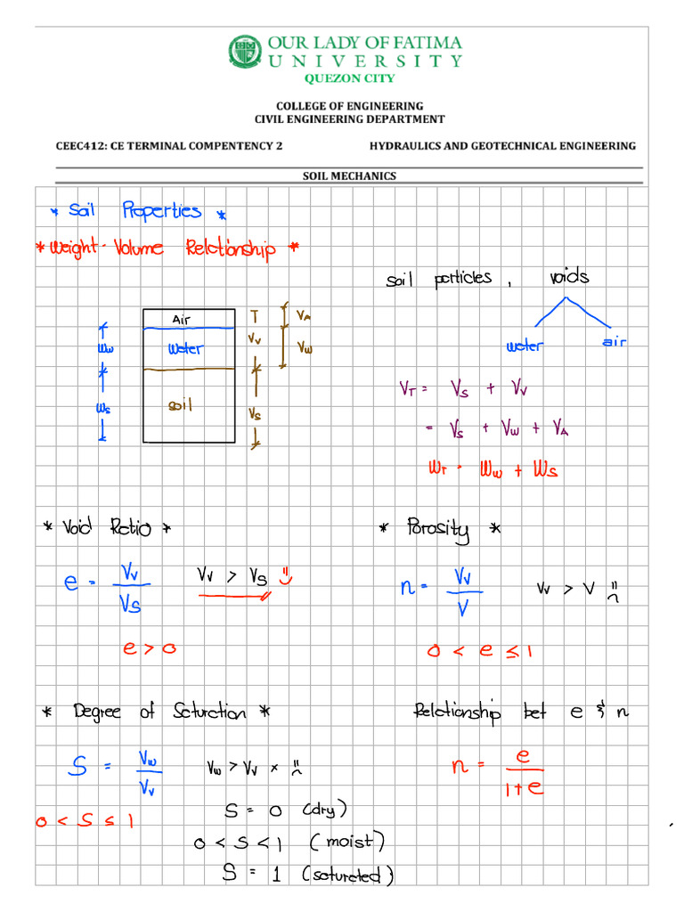 Soil 1 Lecture Notes | PDF