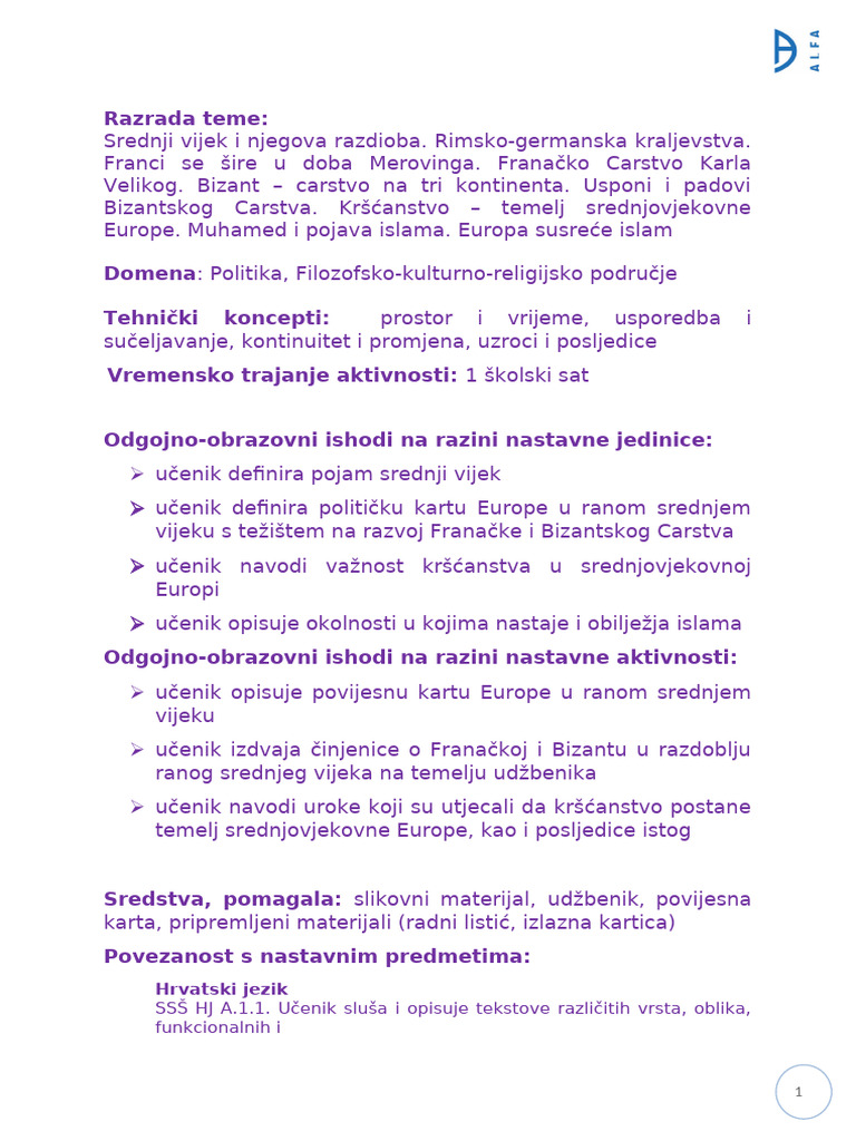 3. Franci, Bizant, Širenje Islama | PDF