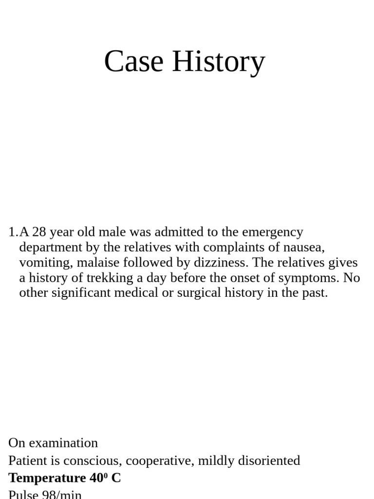 Clinical Case Studies in Medicine | PDF | Diseases And Disorders ...