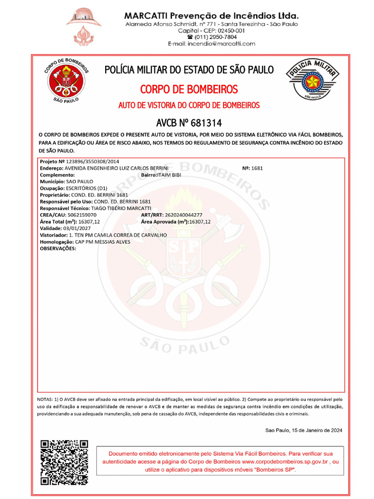 Berrini 1681 Avcb 2024-2027 | PDF