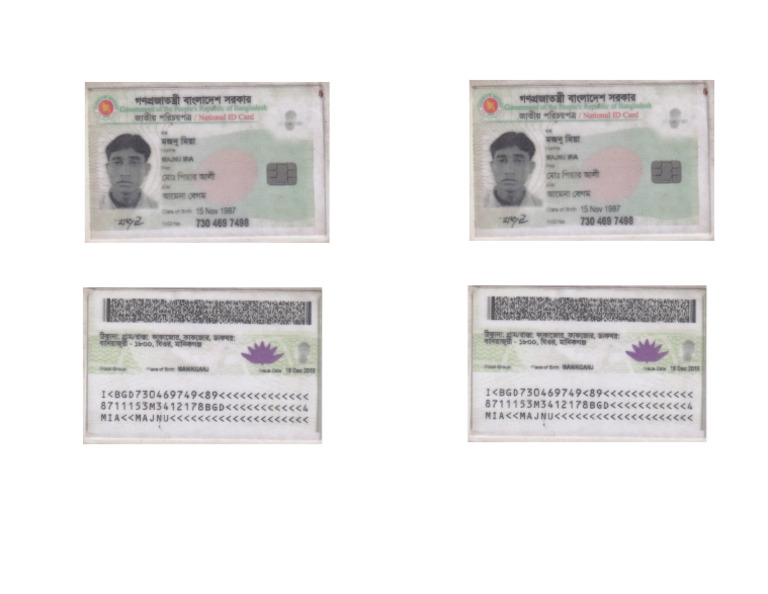 Manjur ID Card | PDF