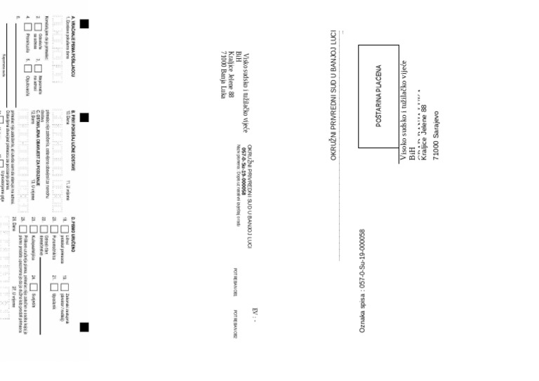 Povratnica Uprava | PDF