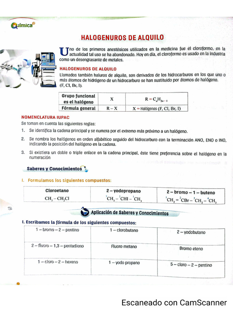 Halogenuros de Alquilo | PDF