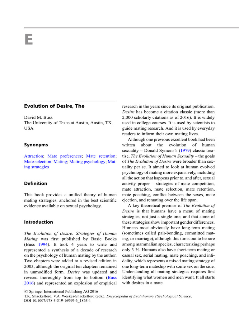 Human Mating Strategies Explained | PDF | Natural Selection ...