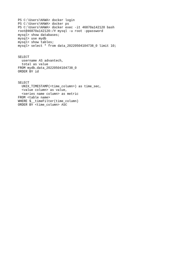 Tutorial Grafana Mysql | PDF