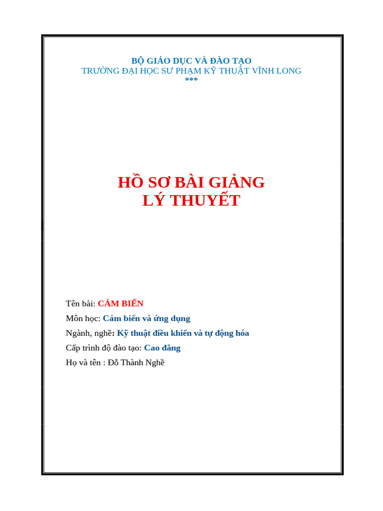 HSGD LT Do Thanh Nghe | PDF