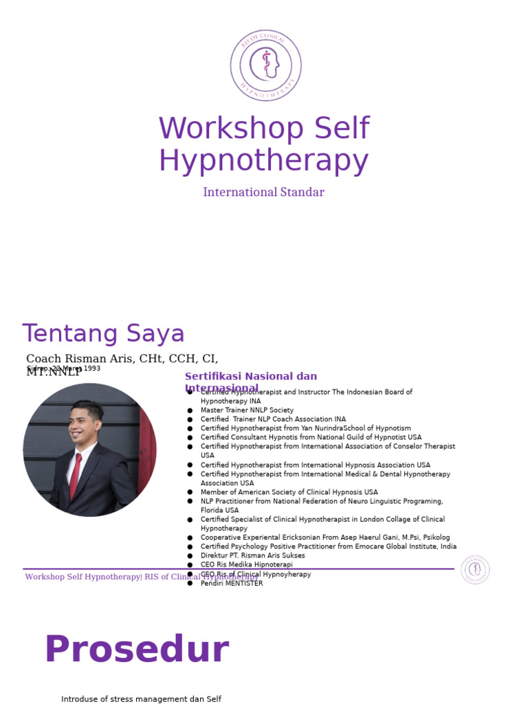 Workshop Self Hypnosis | PDF