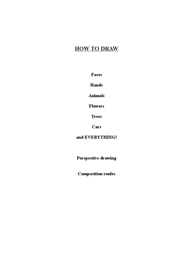 How To Draw | Download Free PDF | Shadow | Drawing