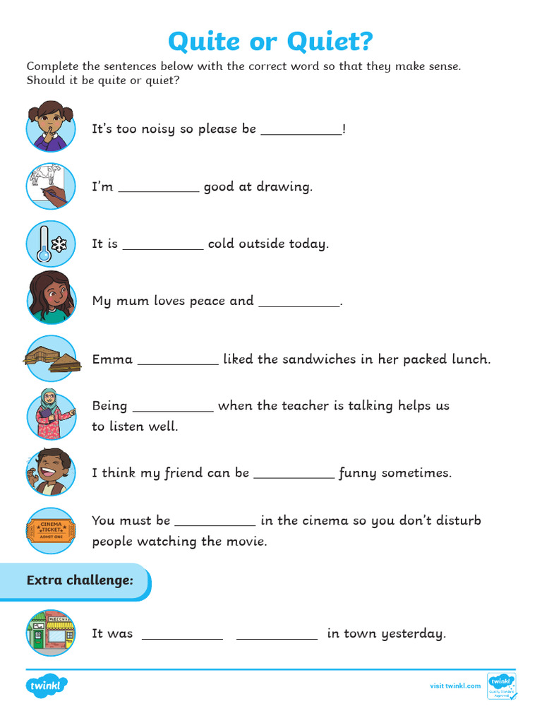 Quite or Quiet? | PDF