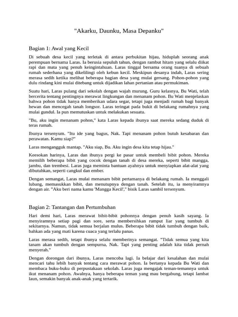 Cerpen Reyhan Erza Pradipta | PDF