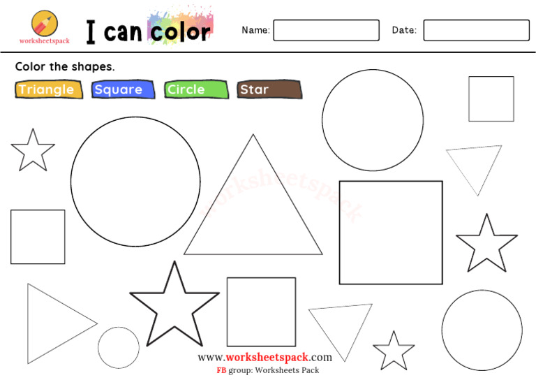 Shapes Coloring Pages Free PDF | PDF