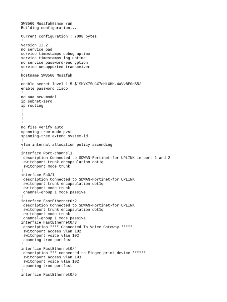 SW3560 Musafah Configuration Overview | PDF | Computer Engineering ...