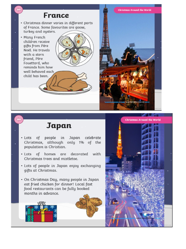 Christmas Traditions in Different Countrues | PDF