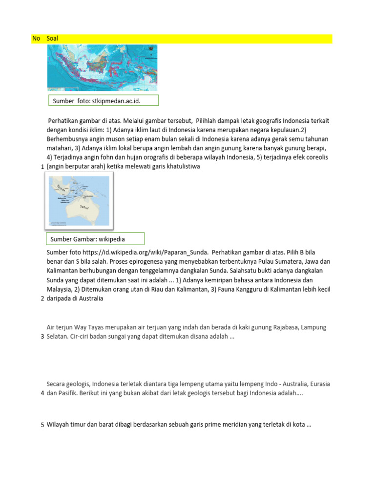 Template Assesmen Madrasah IPS 2024 | PDF