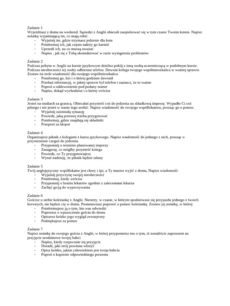 Notes Tasks | PDF
