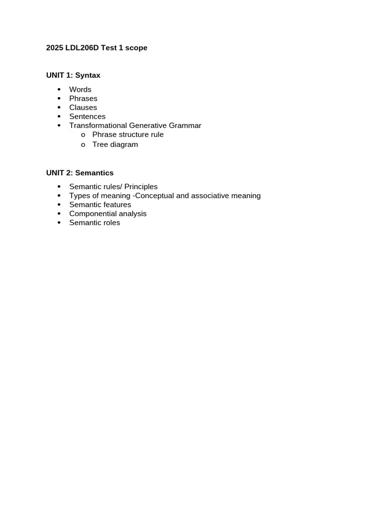2025 LDL206D Test 1 Scope | PDF