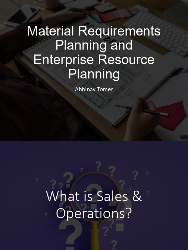 Material Requirements - Planning and - Enterprise Resource - Planning | PDF | Enterprise ...