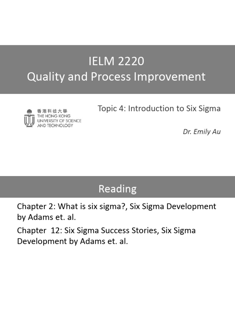 Introduction to Six Sigma Principles | PDF | Six Sigma | Design For Six ...