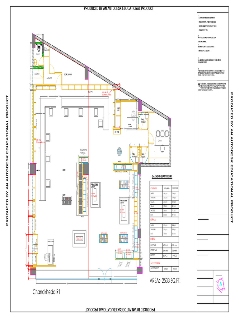 Raymond Shop Furniture Layout Plan | PDF | Clothing | Fashion