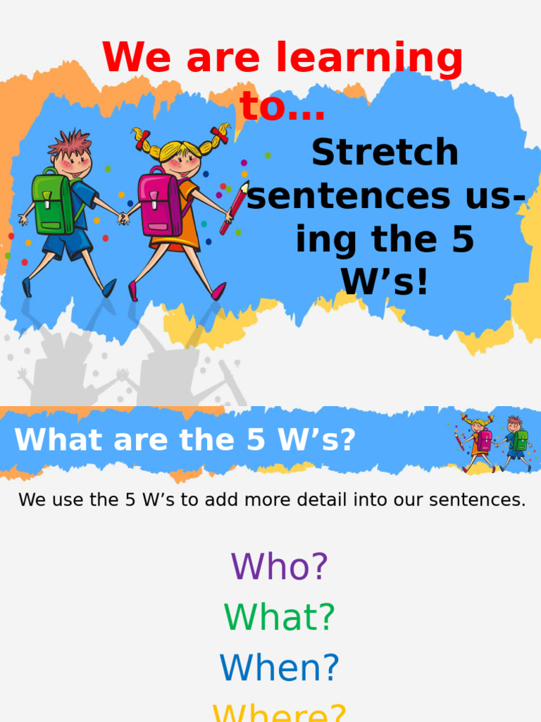 Stretch A Sentence Powerpoint | PDF